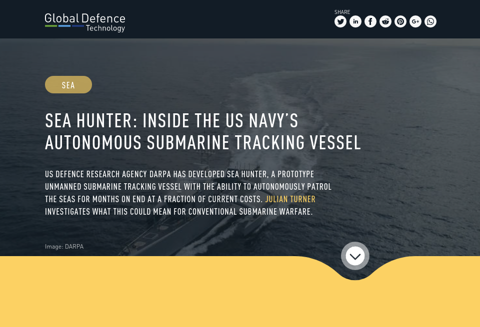 Sea Hunter: inside the US Navy’s autonomous submarine tracking vessel ...